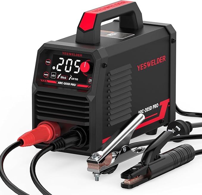 YESWELDER Stick Welder 205Amp Large LED Display Digital Inverter IGBT ...