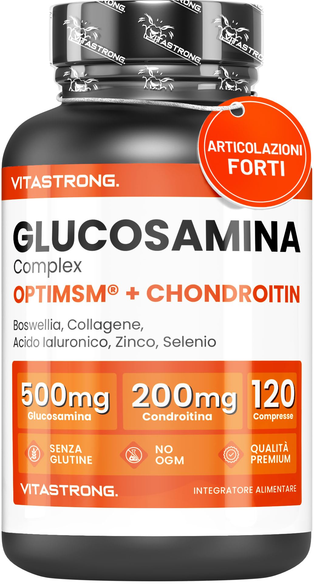Glucosamina Condroitina con MSM, Collagene e Acido Ialuronico, Zinco ...