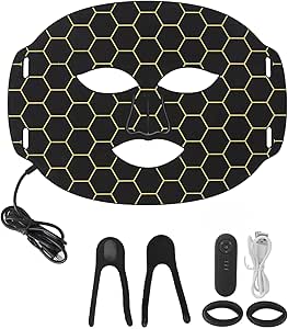 Cordless Beauty Face Mask, Electric Beauty Face Cover Silicone 7 Colors ...