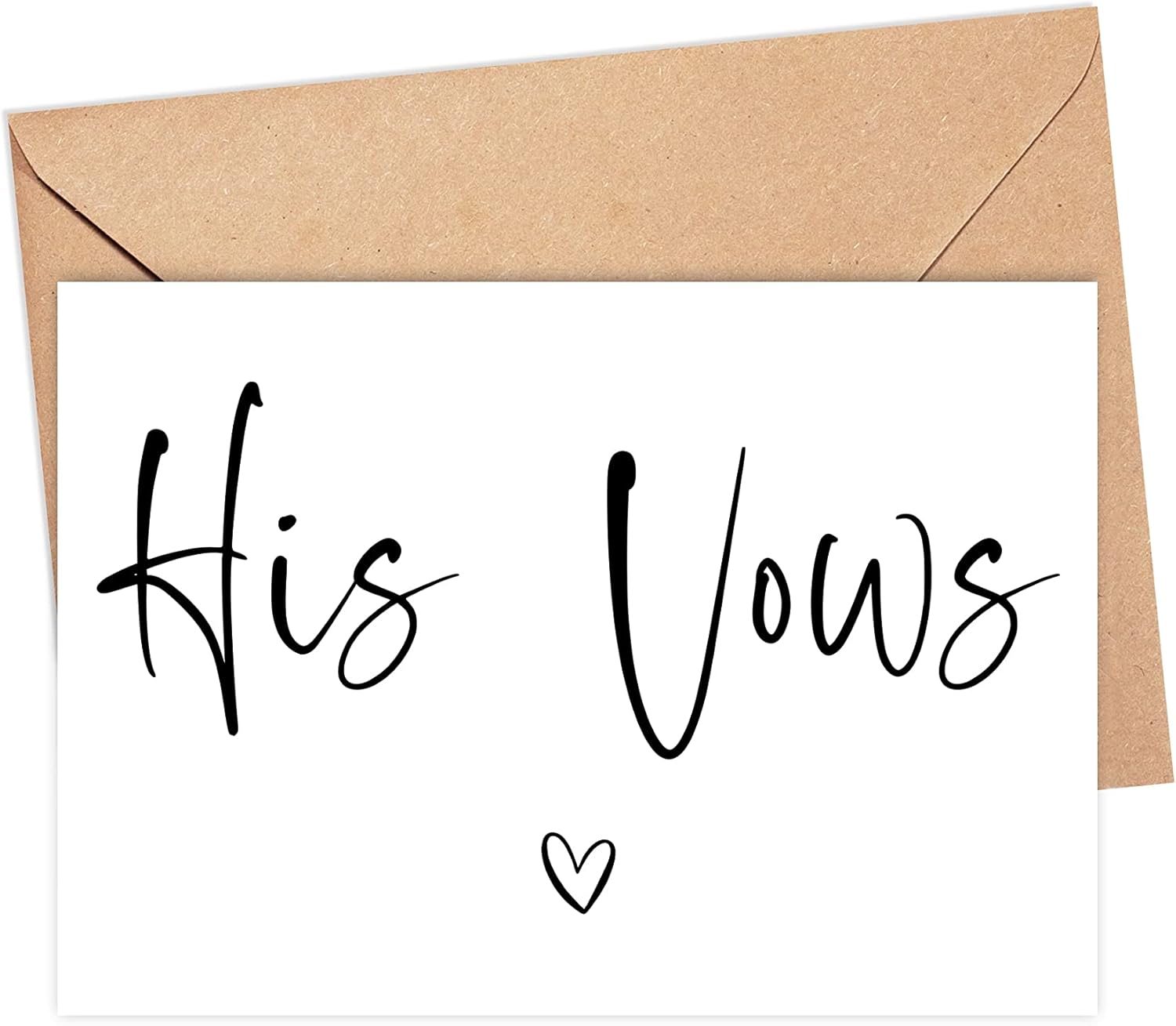 Amazon.com : His Vows Card - Bride And Groom Wedding Day Card Template ...