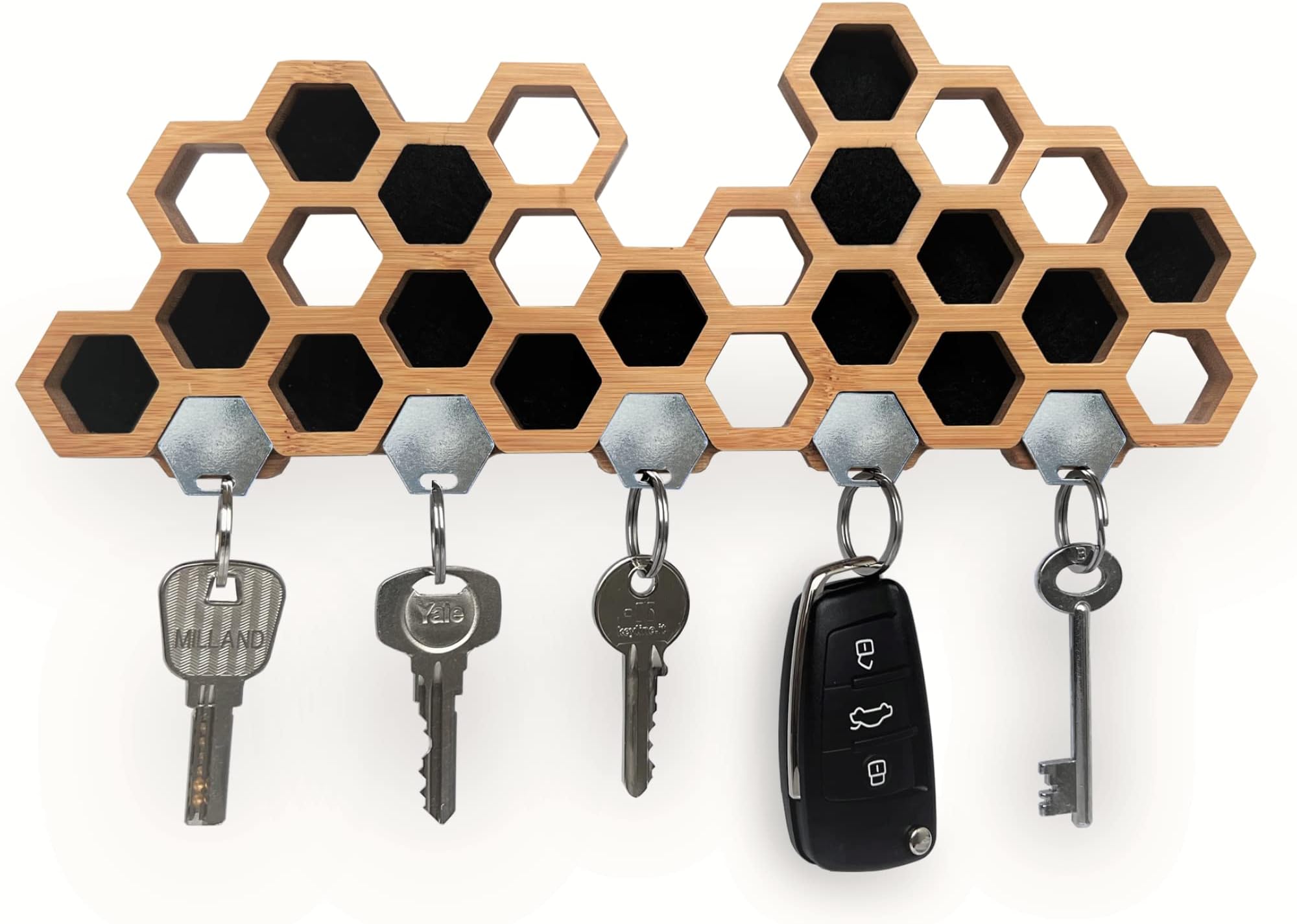 Amazon.com: Honeycomb Decorative Magnetic Key Hooks - Heavy Duty Multi ...