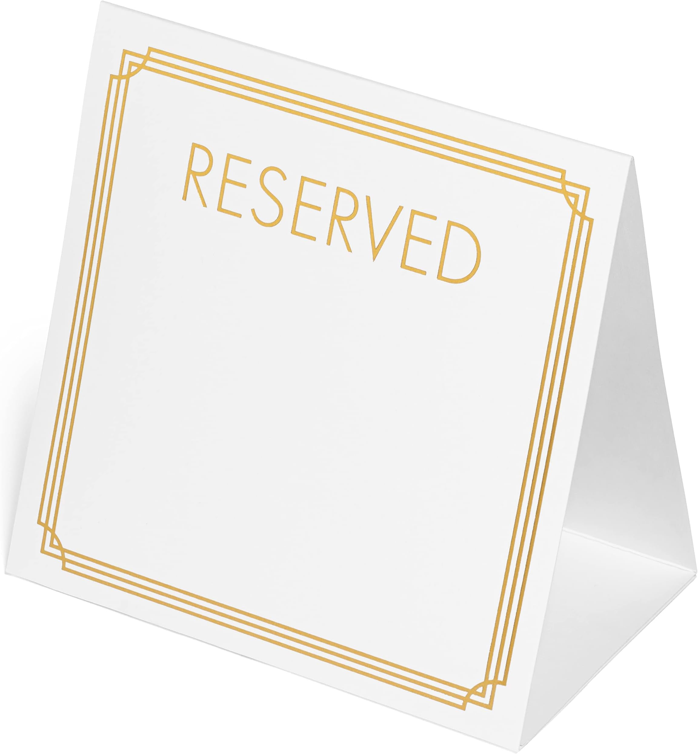 Amazon.com: Reserved Table Signs 20 Pack | Table Tent Place Cards ...