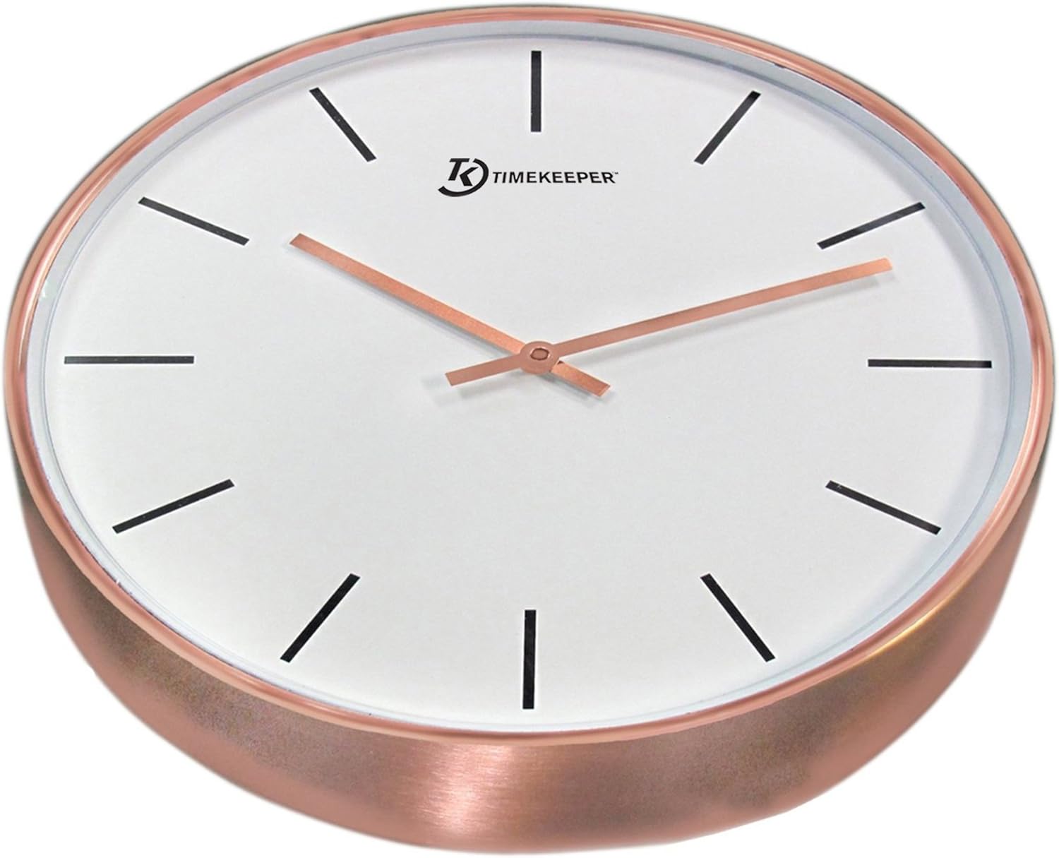 Amazon.com: 15" Genuine Brushed Copper Wall Clock with Copper Hands and ...