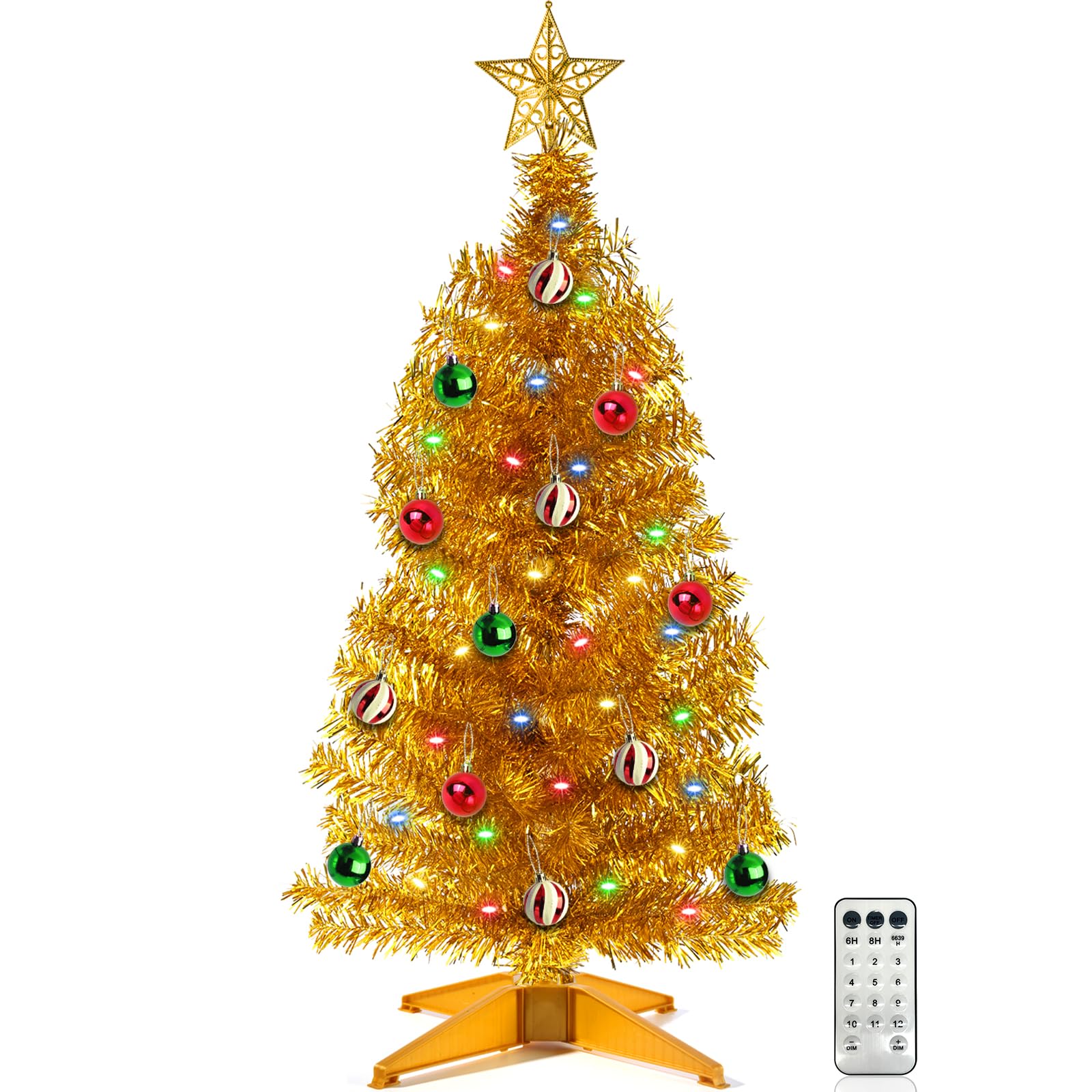 Amazon.com: [ Remote Control & 12 Modes ] SURCVIO 3 Ft Christmas Tree ...