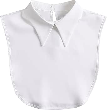 AruiLeo Chiffon Chic Lady's Fake Collar Floral Elegant Office Half ...