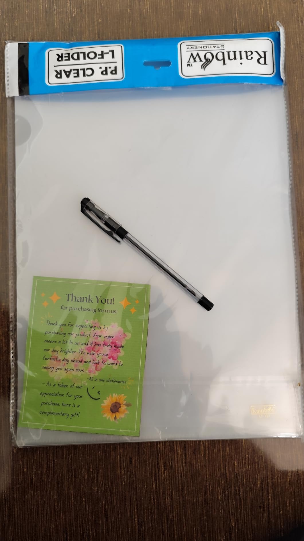 Transparent F/S (Legal) Size L Folder - Clear Document Holder for ...