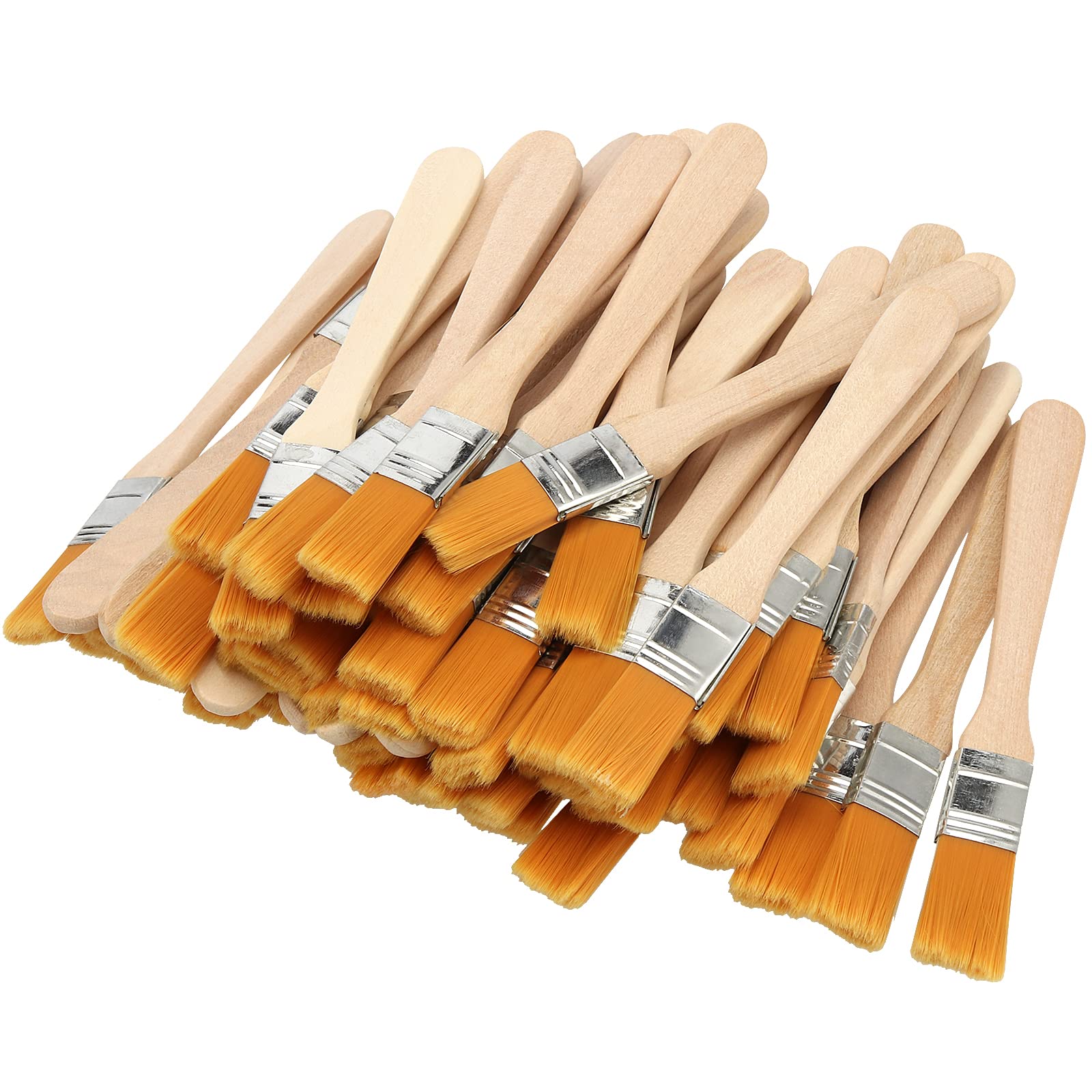 HAKZEON 60 PCS 13 x 1.5cm Wide Small Paint Brushes, Chip Artist ...