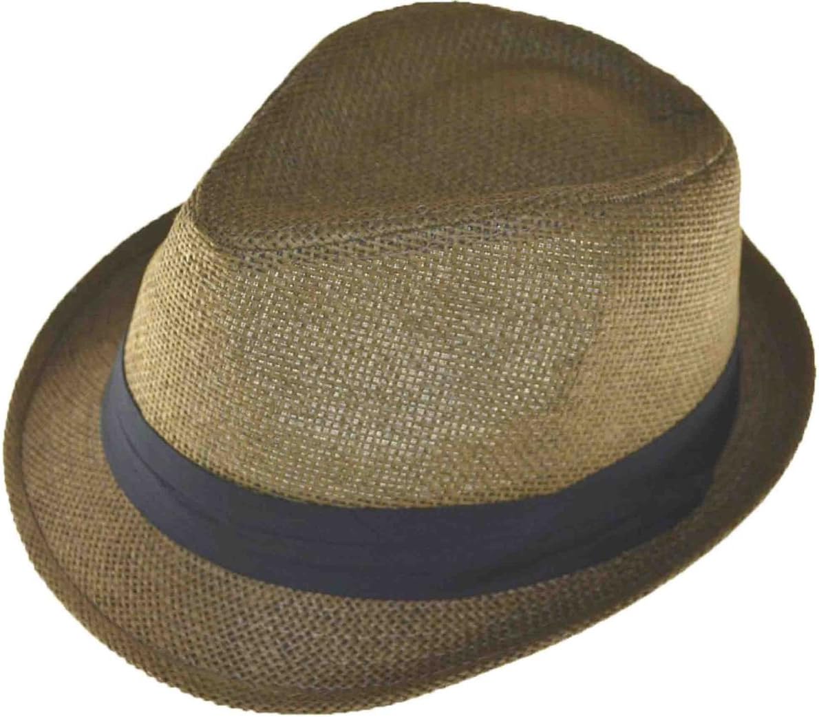 Nayt Men's Straw Fedora 62cm 2XL (Brown) at Amazon Men’s Clothing store