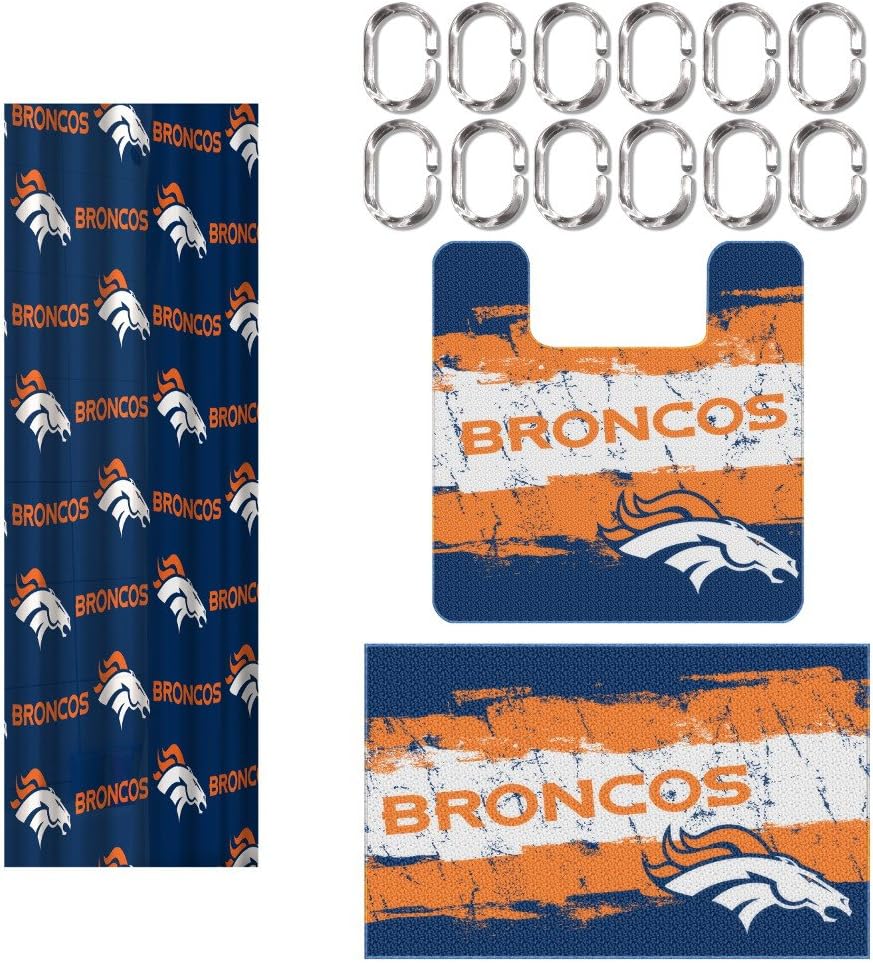 Amazon.com: Denver Broncos 15 Piece Bath Set by Northwest : Sports ...