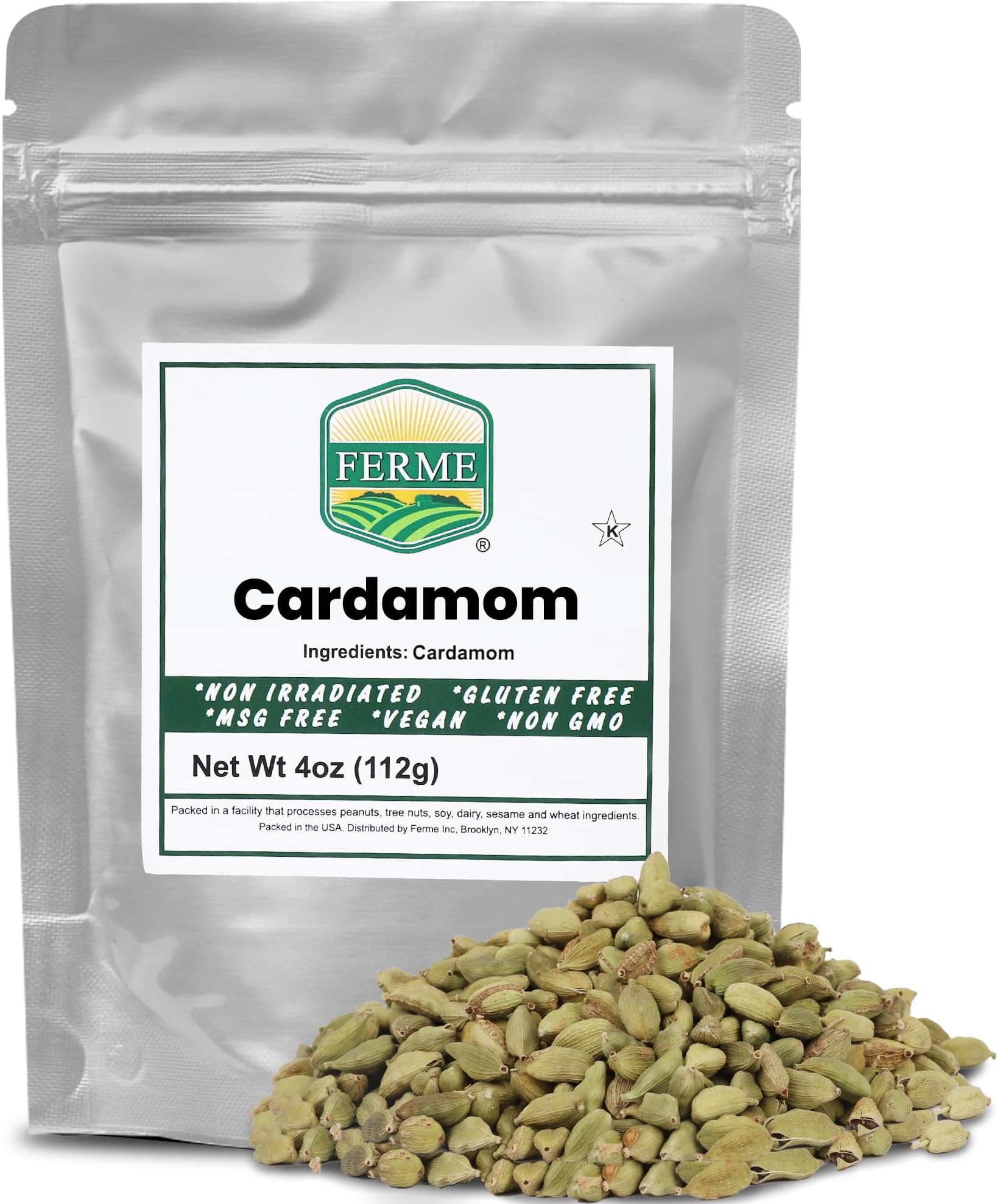 Amazon.com : Jiva Organic Green Cardamom Pods Whole - Non-GMO, Premium ...