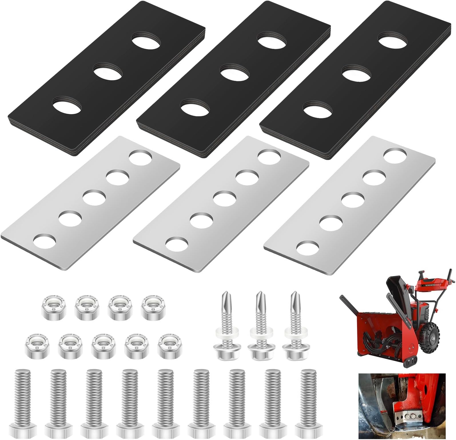 Amazon.com: 100% 304 Stainless Snow Blower Impeller Modification Kit ...