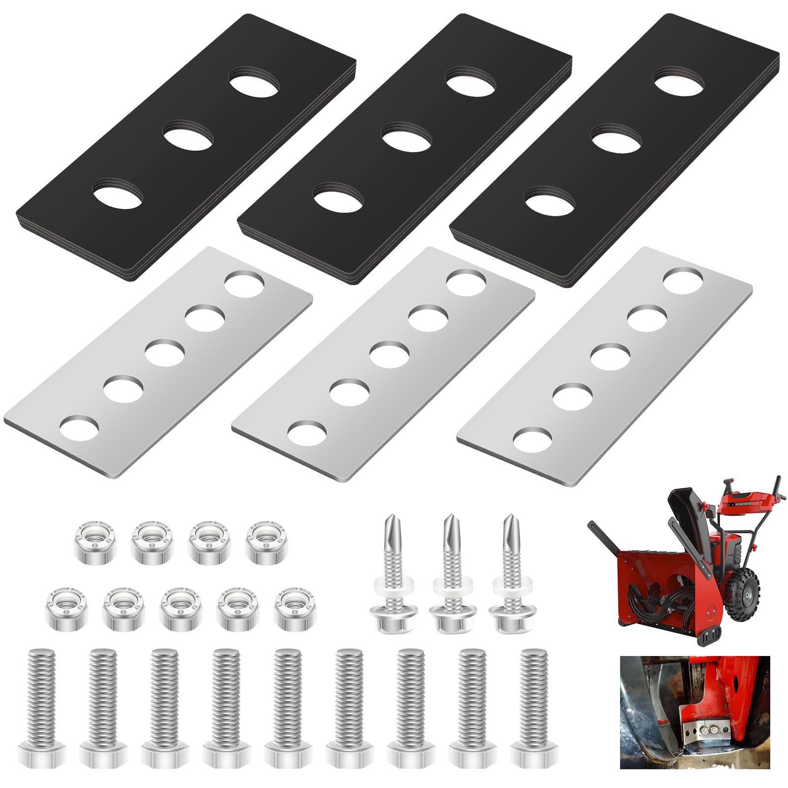 100% 304 Stainless Snow Blower Impeller Modification Kit - 1/4" 3-Snow ...