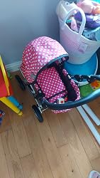 Molly Dolly My First Dolls Pram - Adjustable Toy Pram For 2-5 Year Old ...