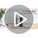Amazon.com: YANDEA Pepper and Salt Grinder Set of 2-7 inch Adjustable ...