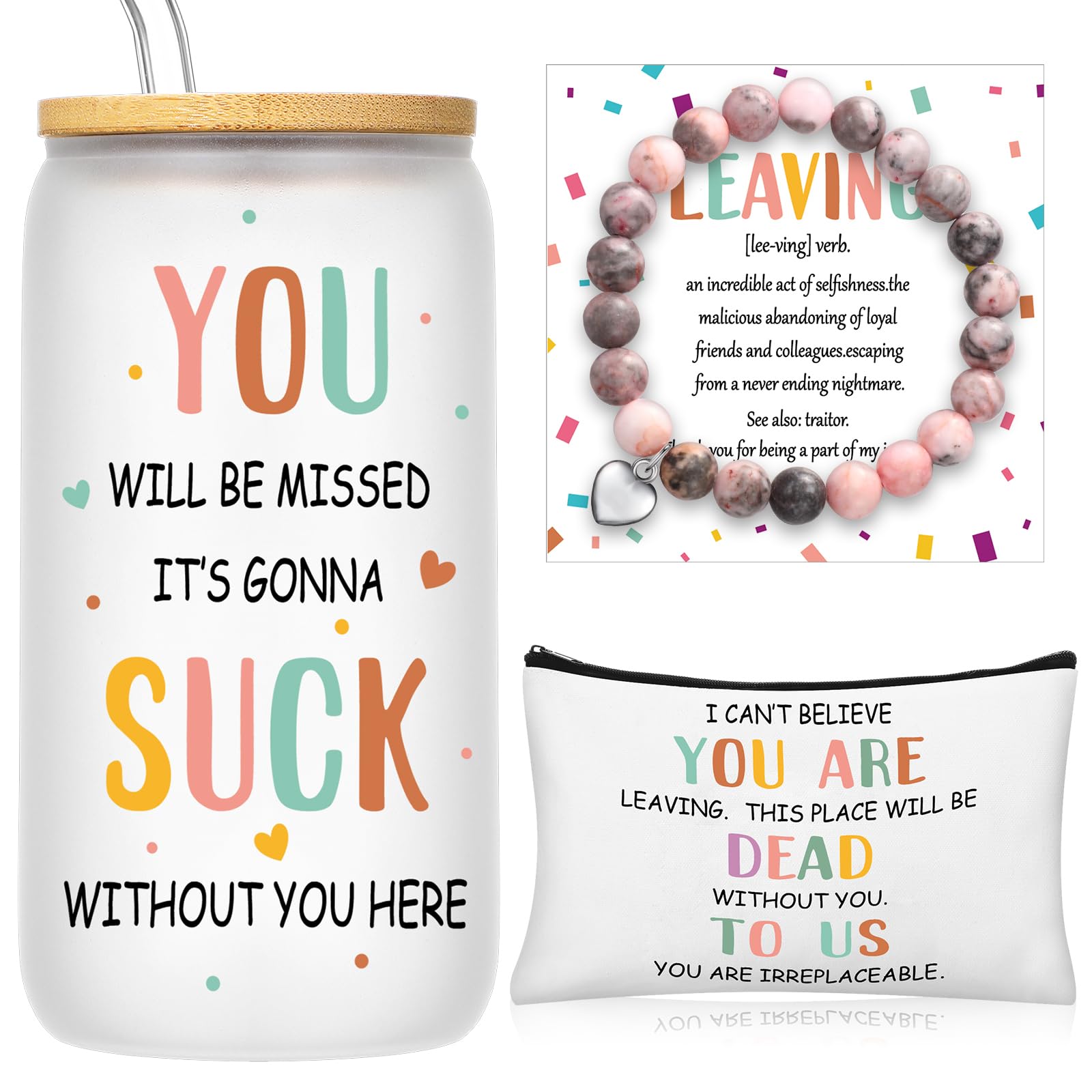 Amazon.com: Skylety Coworker Leaving Gifts for Women Going Away ...