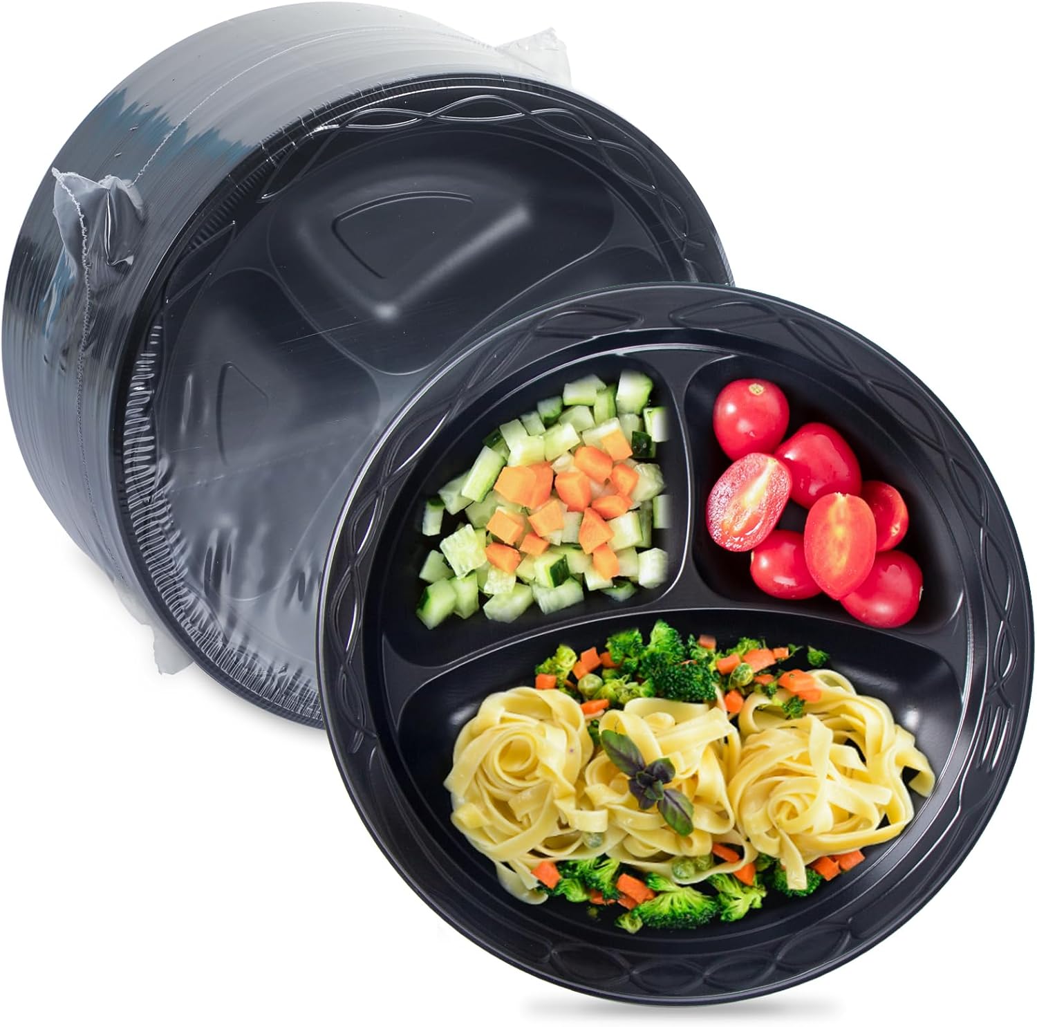 Amazon.com: FRESHPAK Disposable Plates BPA Free 9" 150 Pack - Shrink ...