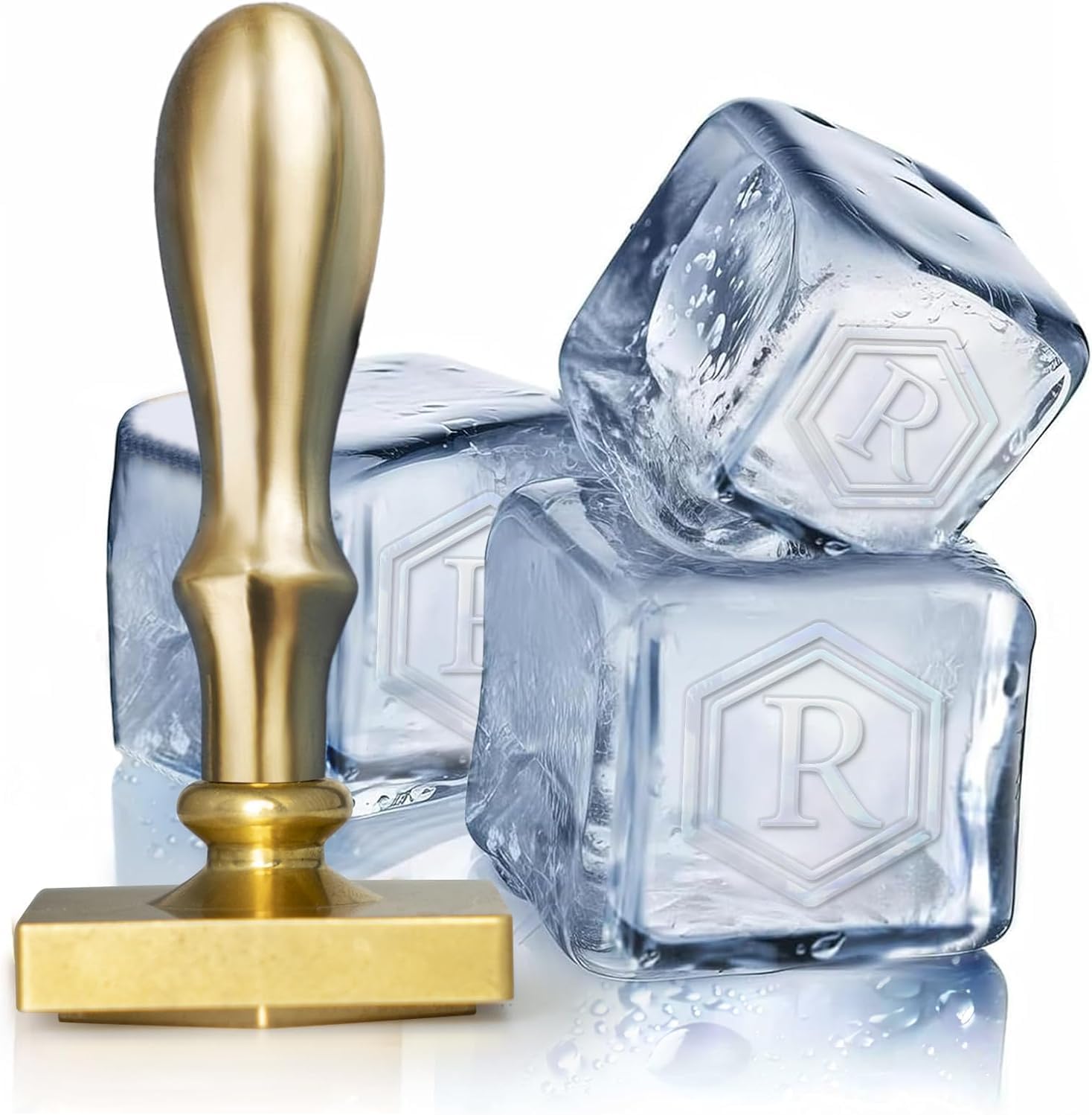 Amazon.com: Custom Ice Cube Stamp Personalized Ice Stamp with Metal ...