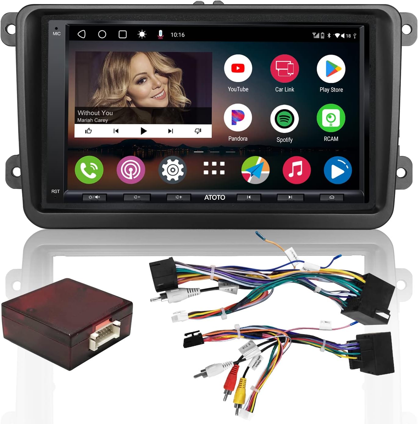 XTRONS 9" Android 14 DAB+ Car Stereo for VW Candy Golf Jetta Passat ...