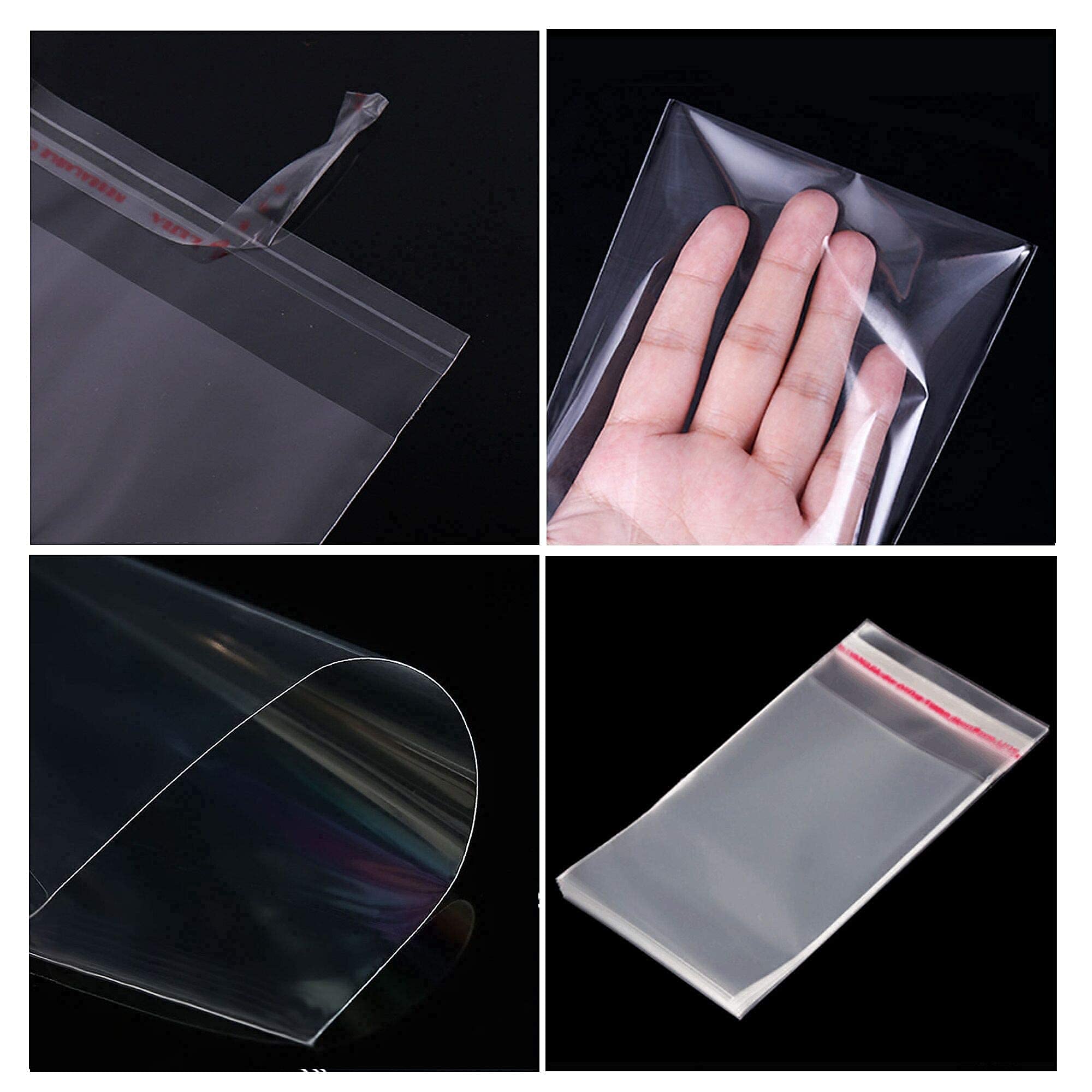 Sac Cellophane Transparent 500 Clear Self-Sealing – 3x5 Inches, Small ...