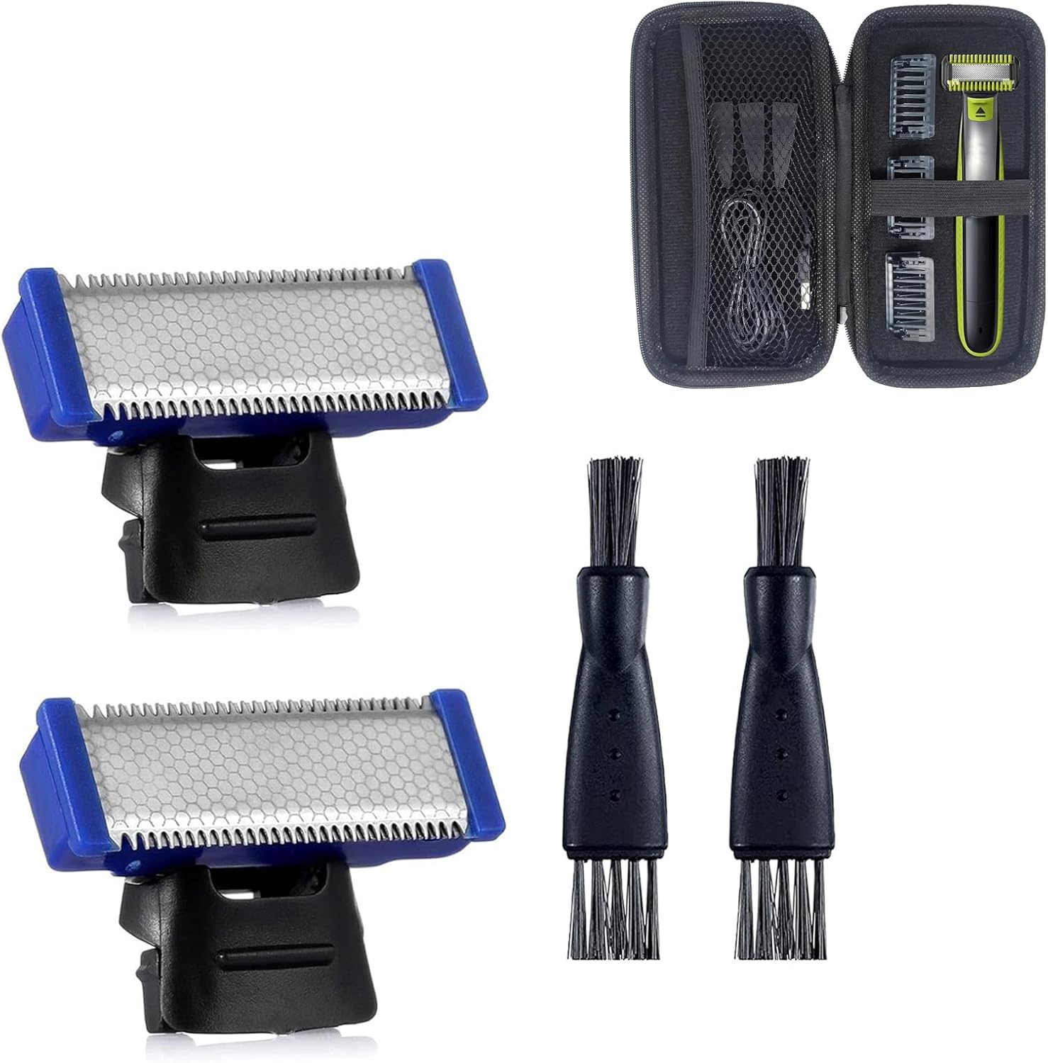 Amazon.com: INVODA 2PCS Shaver Replacement Heads Compatible with Micro ...
