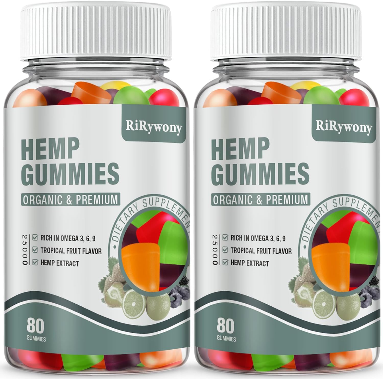 Amazon.com: Hemp Gummies (2 Packs), High Potency Edible Gummies Extra ...