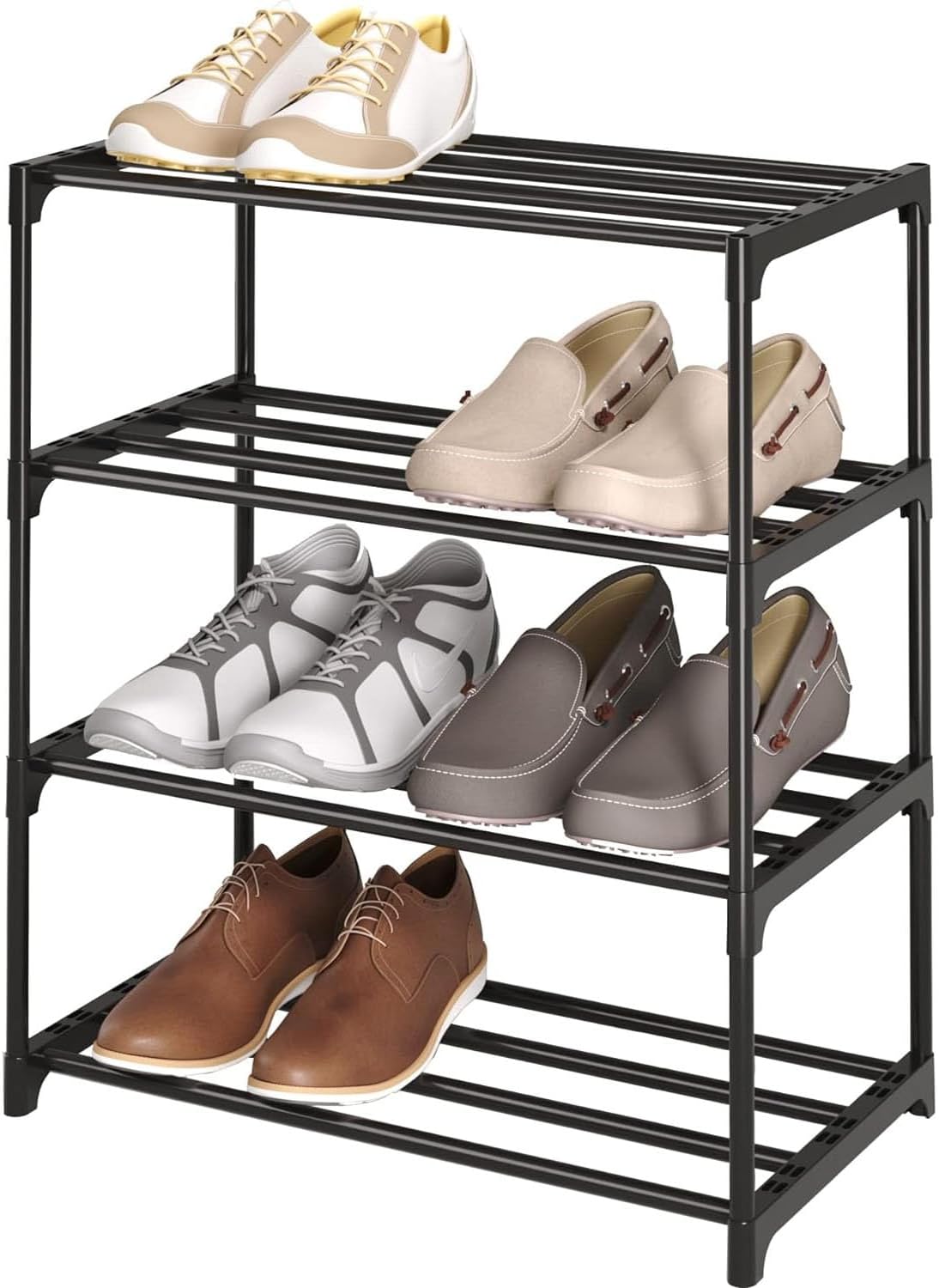 ZENSUKYE Zapatero de 4 Niveles, Organizador para Zapatos y Juguetes ...
