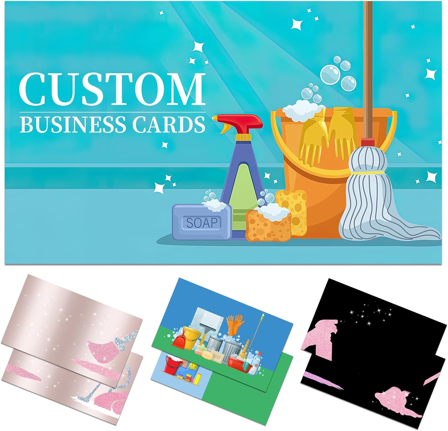 Amazon.com : Custom Business Cards Customize with Logo Personalized ...