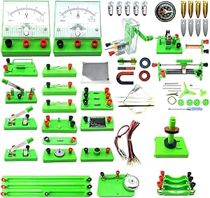 Physics Labs Basic Electricity Discovery Circuit and Magnetism Experiment Kits for High School ...