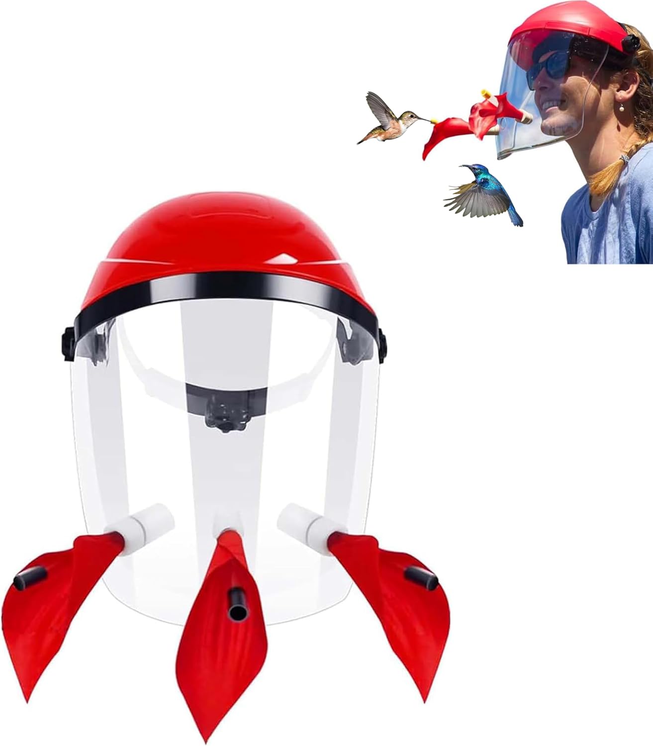 Hummingbird Feeder Mask,Wearable Hummingbird Feeder Hat,Hummingbird ...