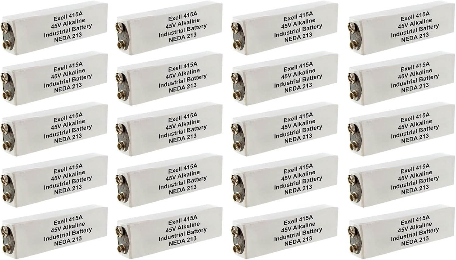 Amazon.com: 20pc Exell 415A Alkaline 45V Battery NEDA 213, 30F20 ...
