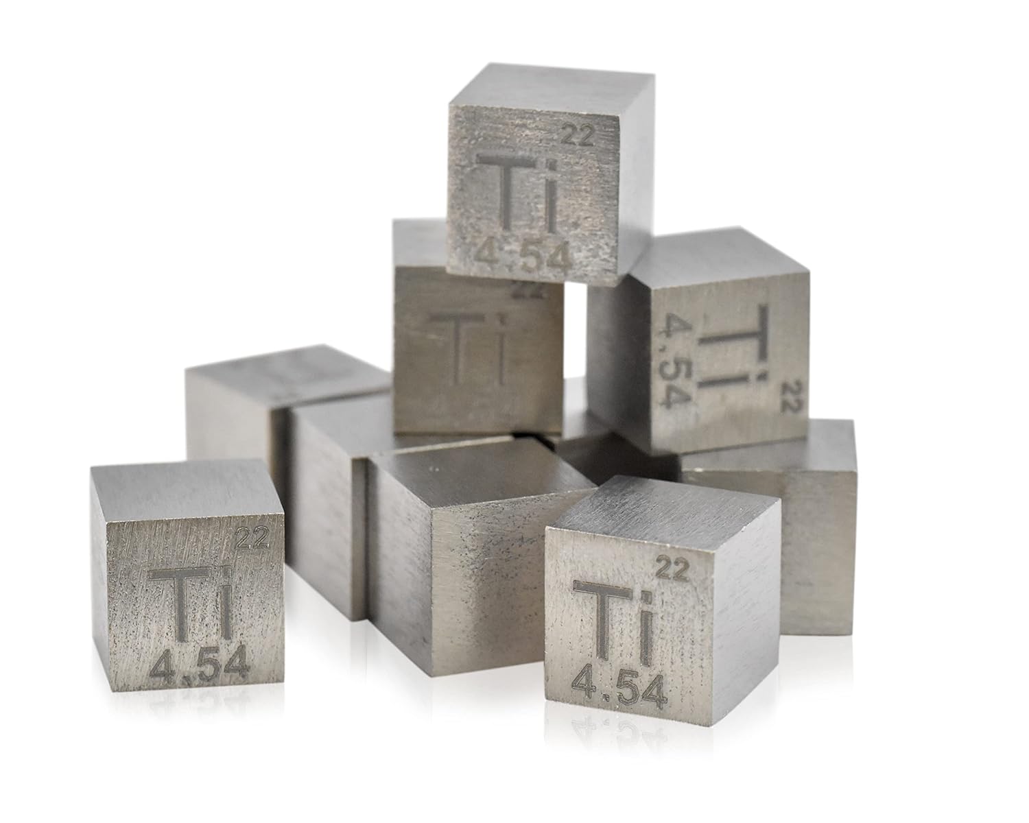 Titanium cube density, Titanium metallic cube 10x10x10mm pure at 99.95% ...