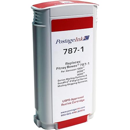 Amazon.com: Save On Postage Ink Compatible PB 787-1 Red Postage Machine ...