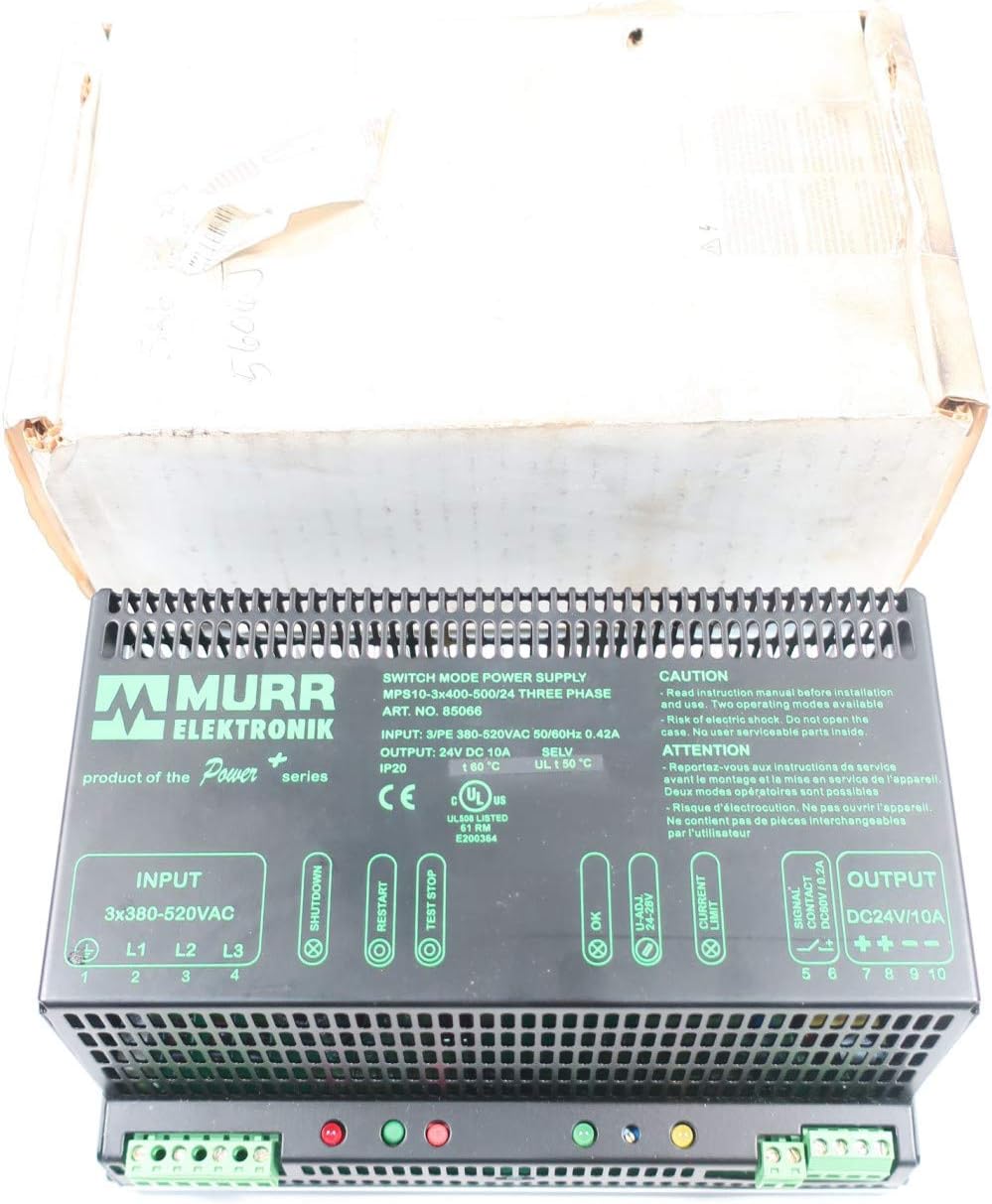 Amazon.com: MURR ELEKTRONIK 85066 Power Supply 380-520V-AC 0.42A AMP ...