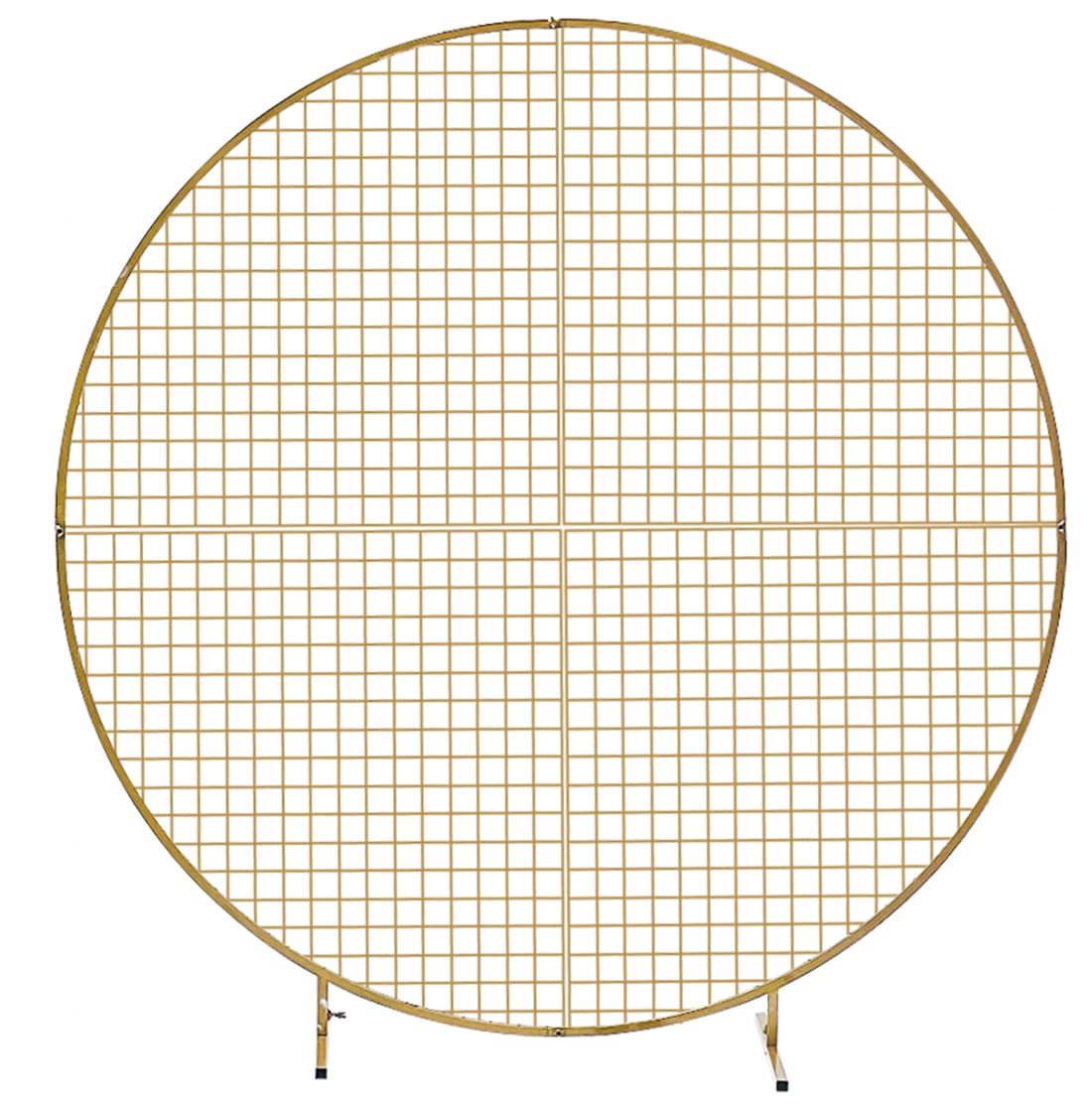 LANGXUN 6ft Gold Metal Round Balloon Arch kit, Gold Circle Mesh Arch ...