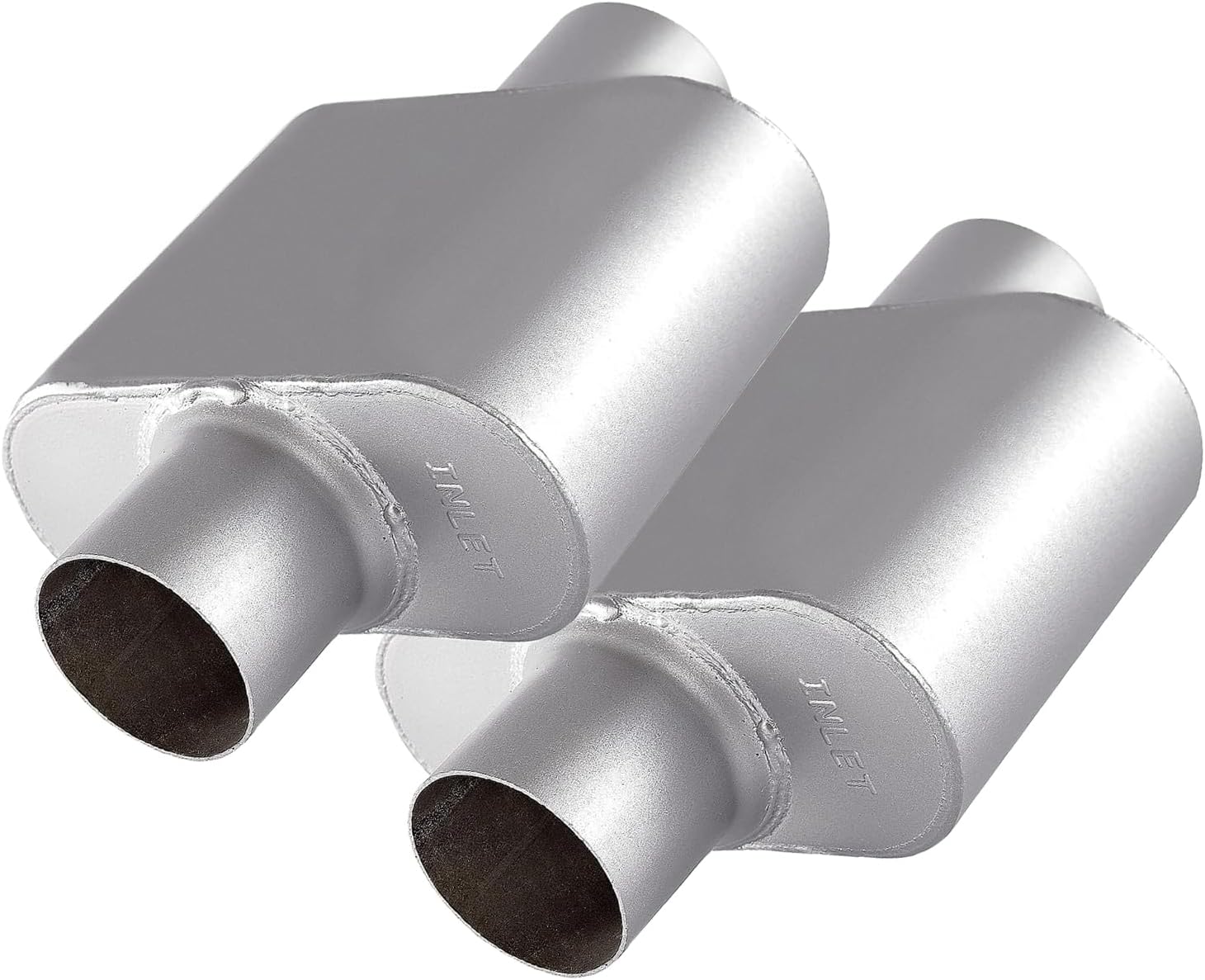 Amazon.com: Pair of Single Chamber Performance Race Muffler 3" Center ...