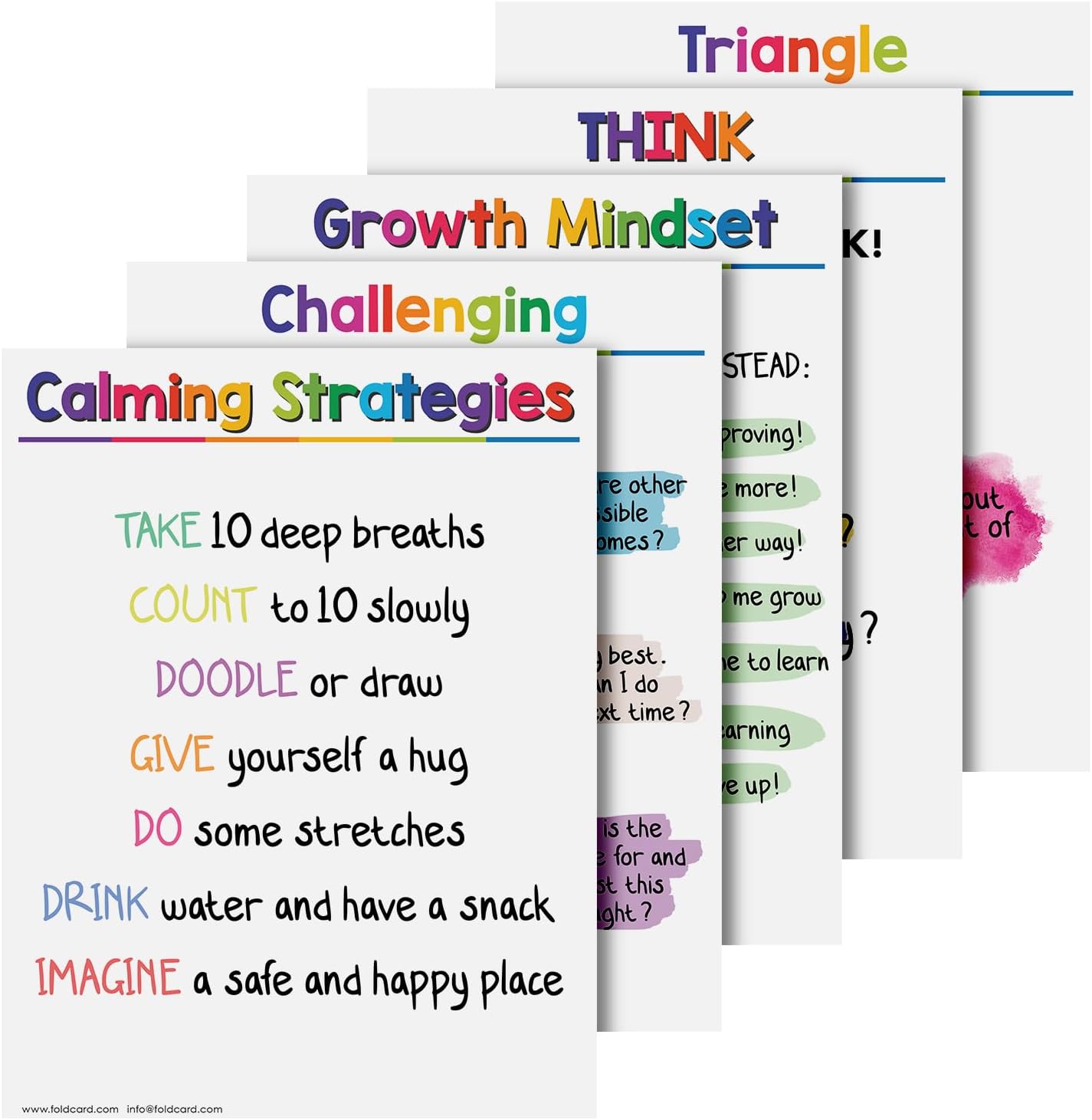 Amazon.com: Calming Corner Posters Bundle Pack – Feelings Emotions ...