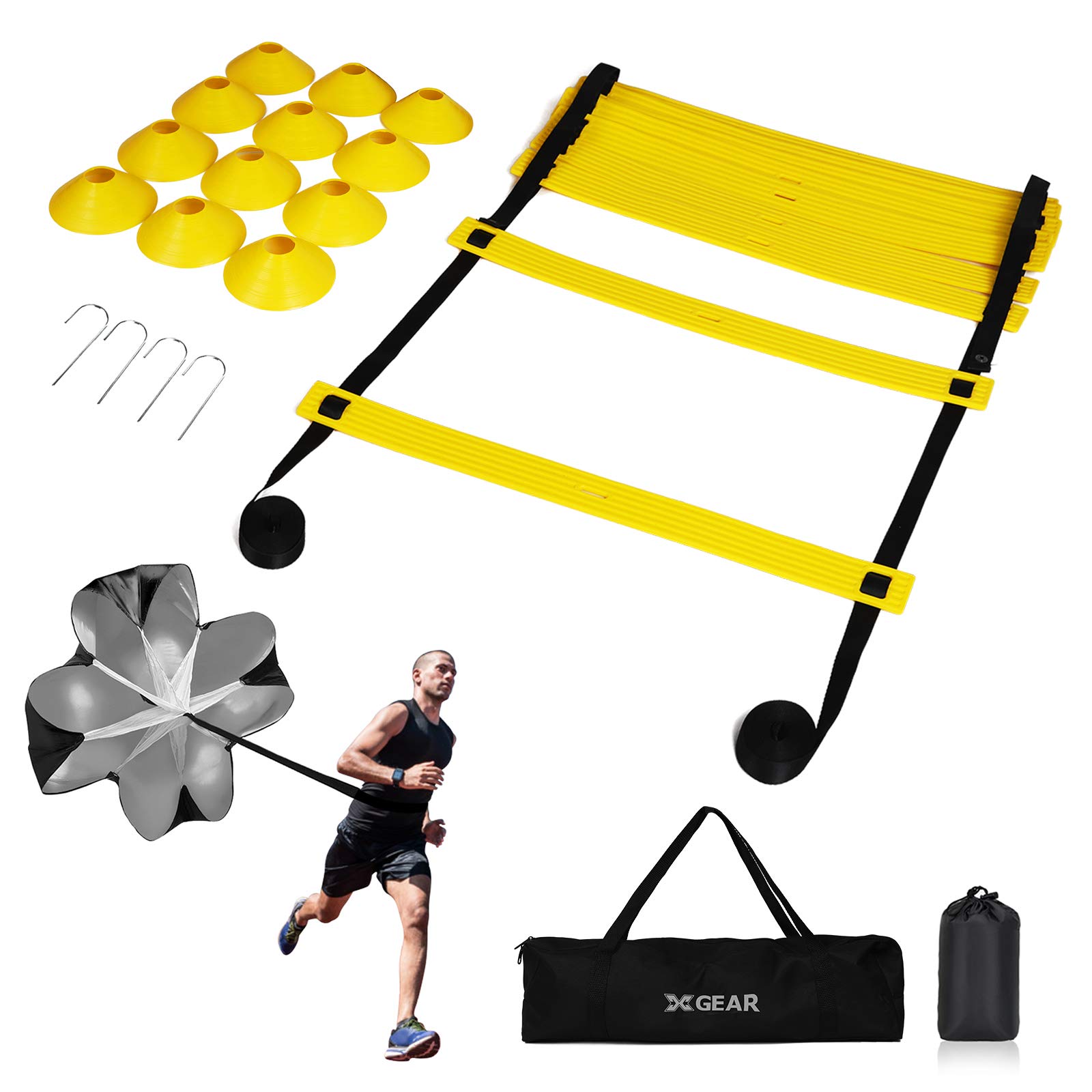 Buy XGEAR Speed & Agility Training Set with TPE Ladder, Resistance ...
