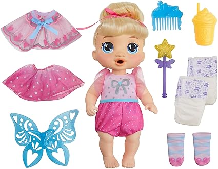 Amazon.com: Baby Alive Fairy Fashions Harper Hugs Doll with Clothes ...