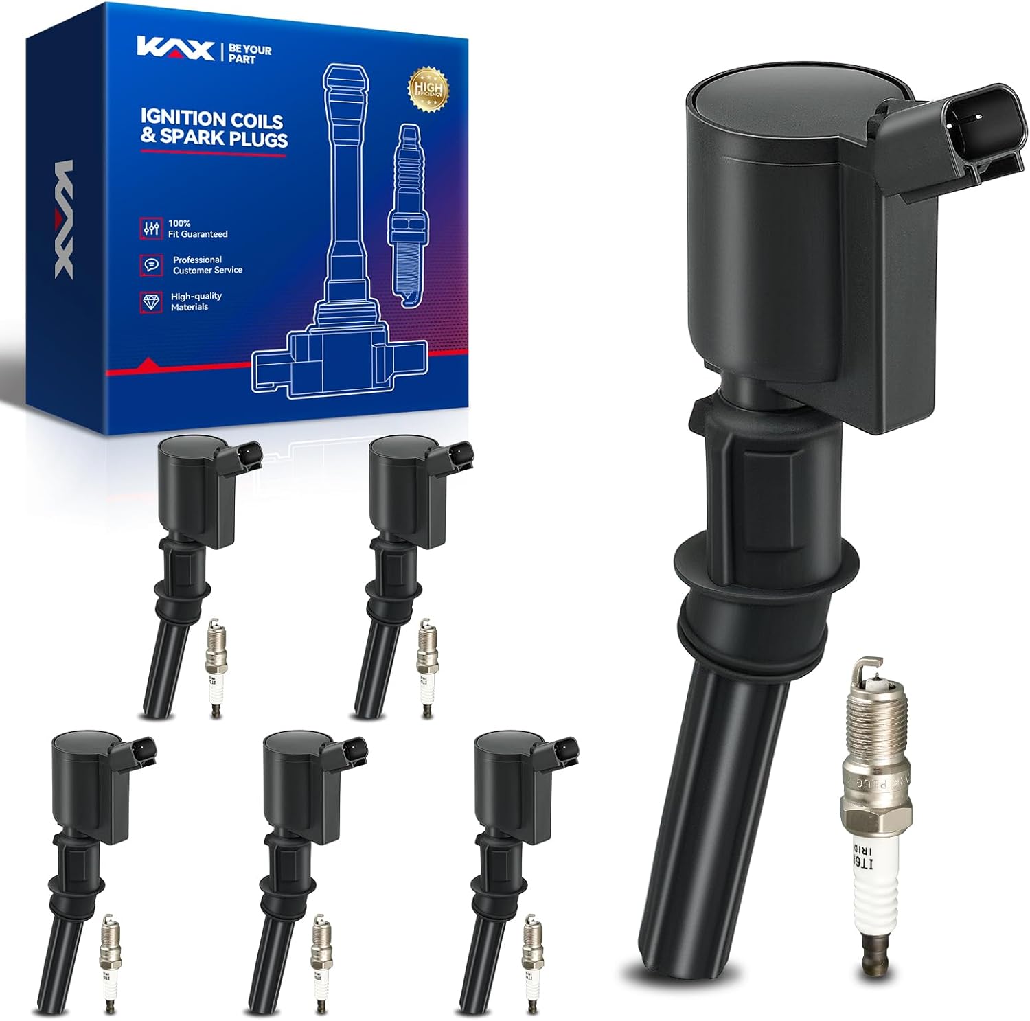 Amazon.com: OEM Performance Set of 6 FD503 Ignition Coils & Double ...