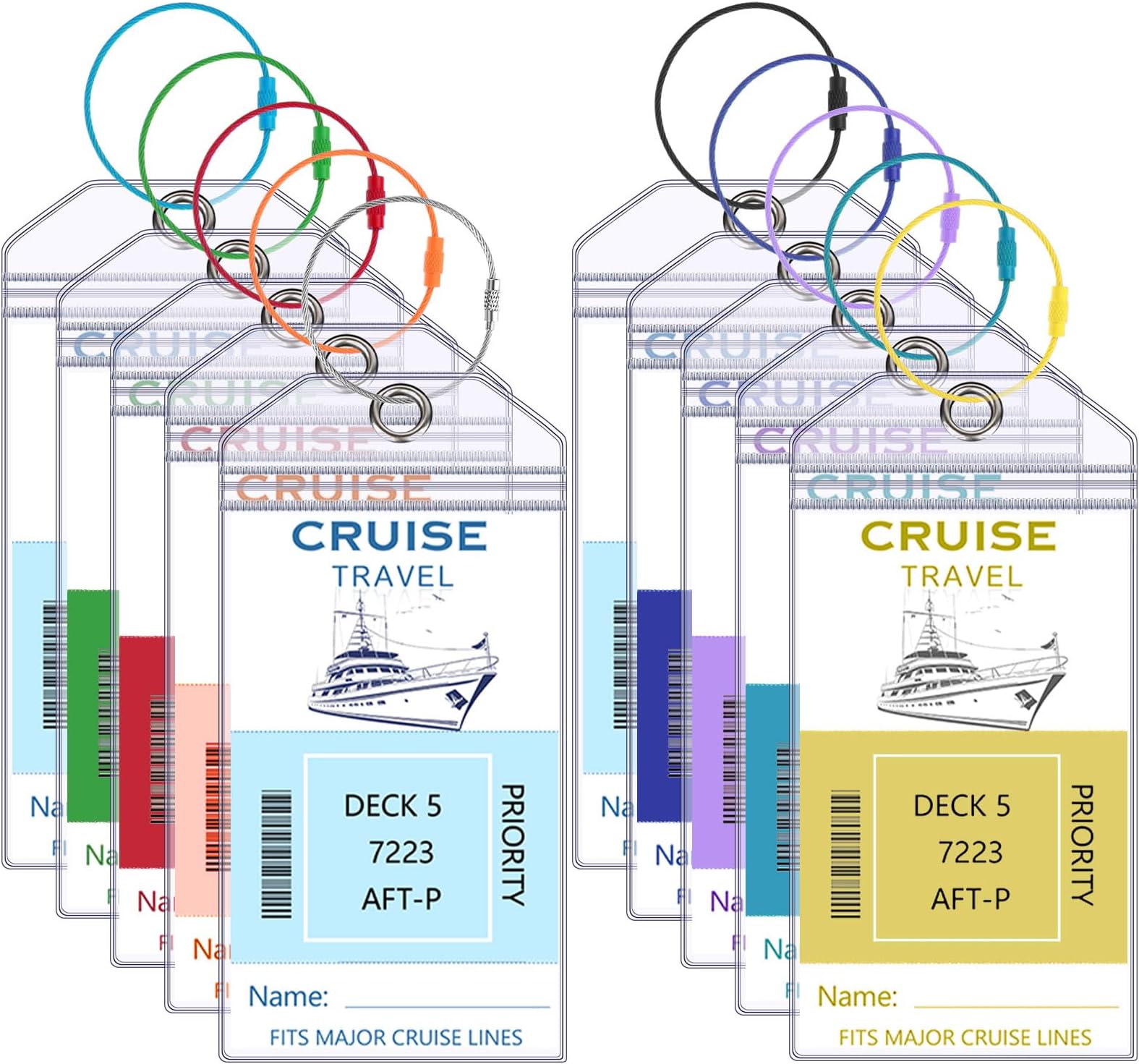 Amazon.com: Cruise Luggage Tags, 16 PCS Waterproof Cruise Ship Luggage ...