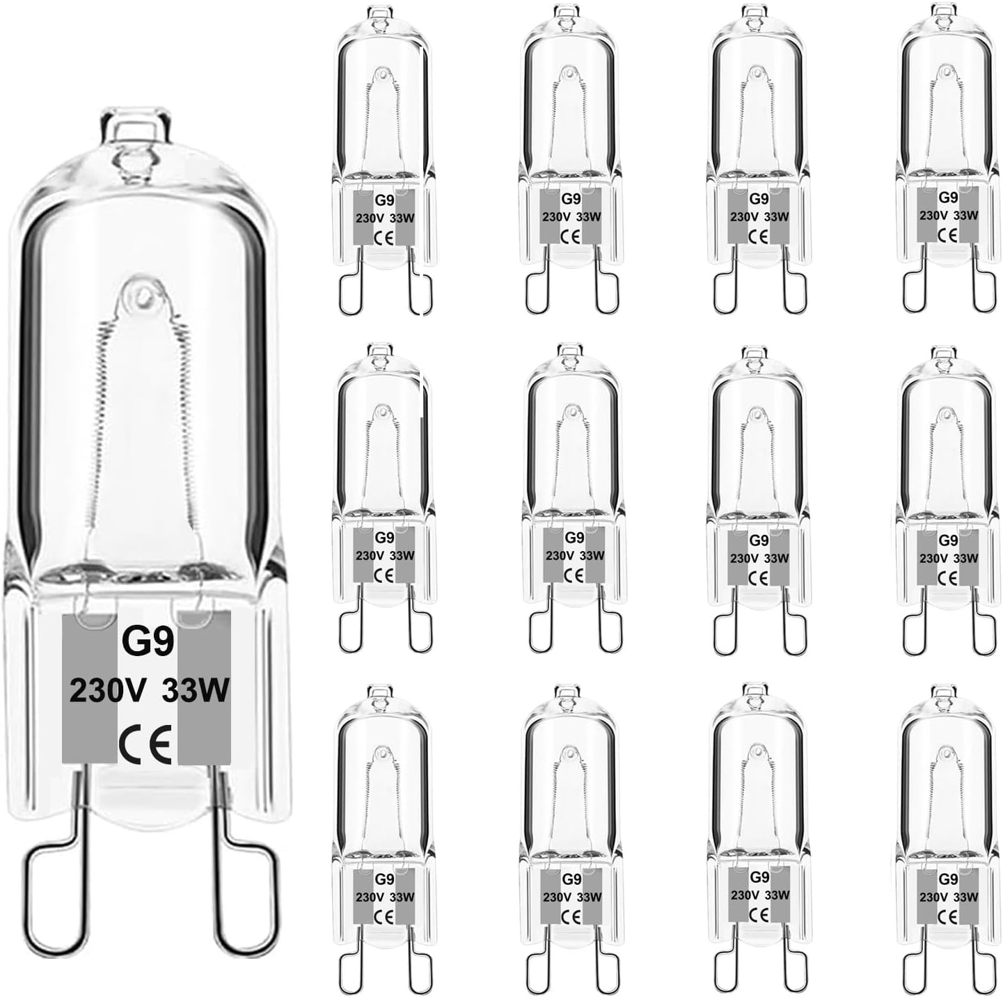Trubuyware G9 Halogen Bulbs 33W, G9 Halogen Light Bulbs Warm White ...