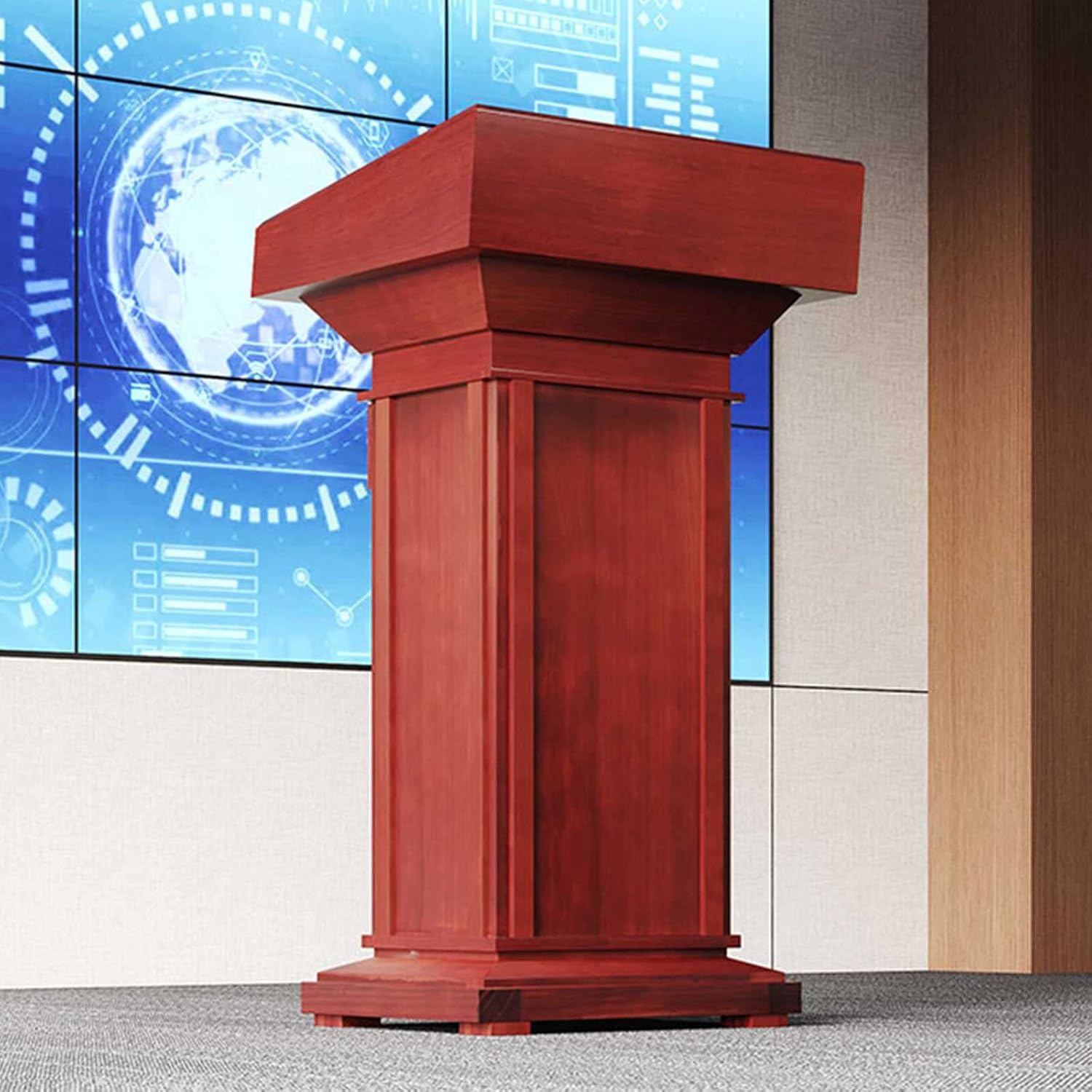 Amazon.com: MOWEO Podium, Luxury Podium in Wood, Thicken Lecterns ...