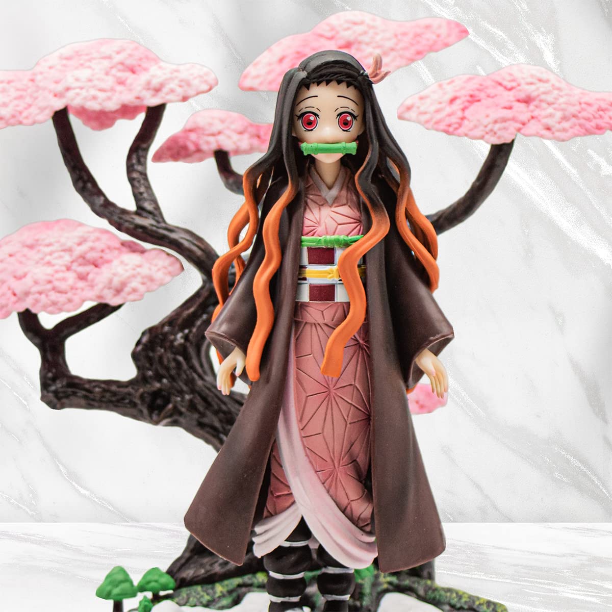 Ninjamo Nezuko Kamado Figure Cherry Blossom Tree Demon Anime Slayer ...