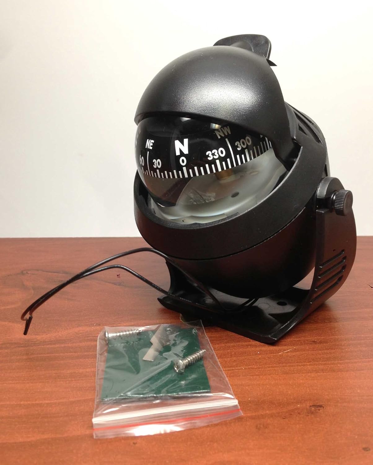 Amazon.com : PACTRADE MARINE Boat Nautical Sport Black Lighted Compass ...