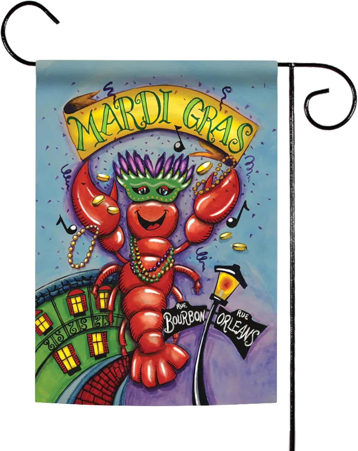Amazon.com : Toland Home Garden 112605 Celebration Crustacean Mardi ...