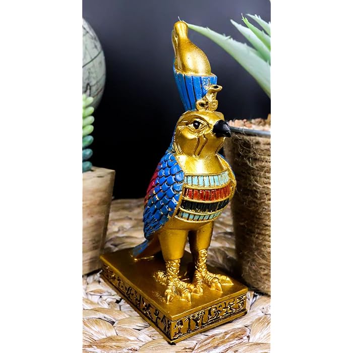 Buy Ebros Ancient Egyptian God Horus Falcon Bird with Pschent Crown ...
