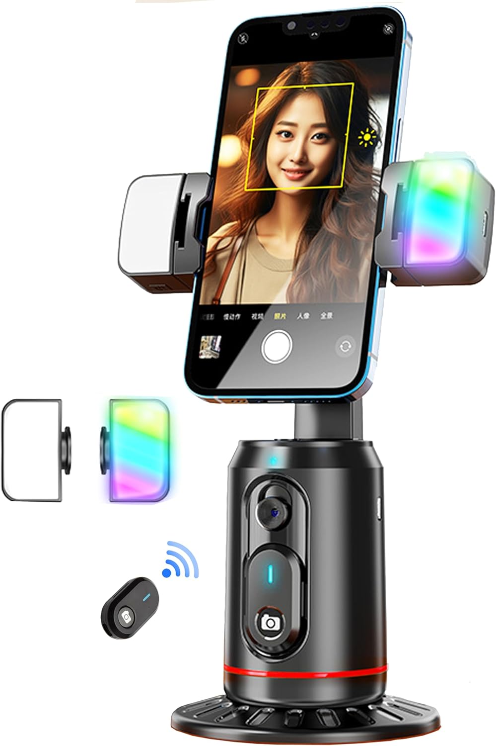 Amazon.com: MQOUNY Auto Face Tracking Tripod,No App, 360° Rotation Face ...
