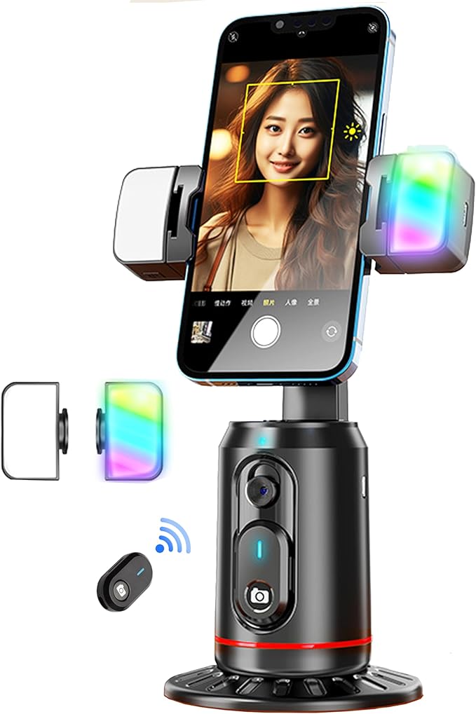 Amazon.com: MQOUNY Auto Face Tracking Tripod,No App, 360° Rotation Face ...