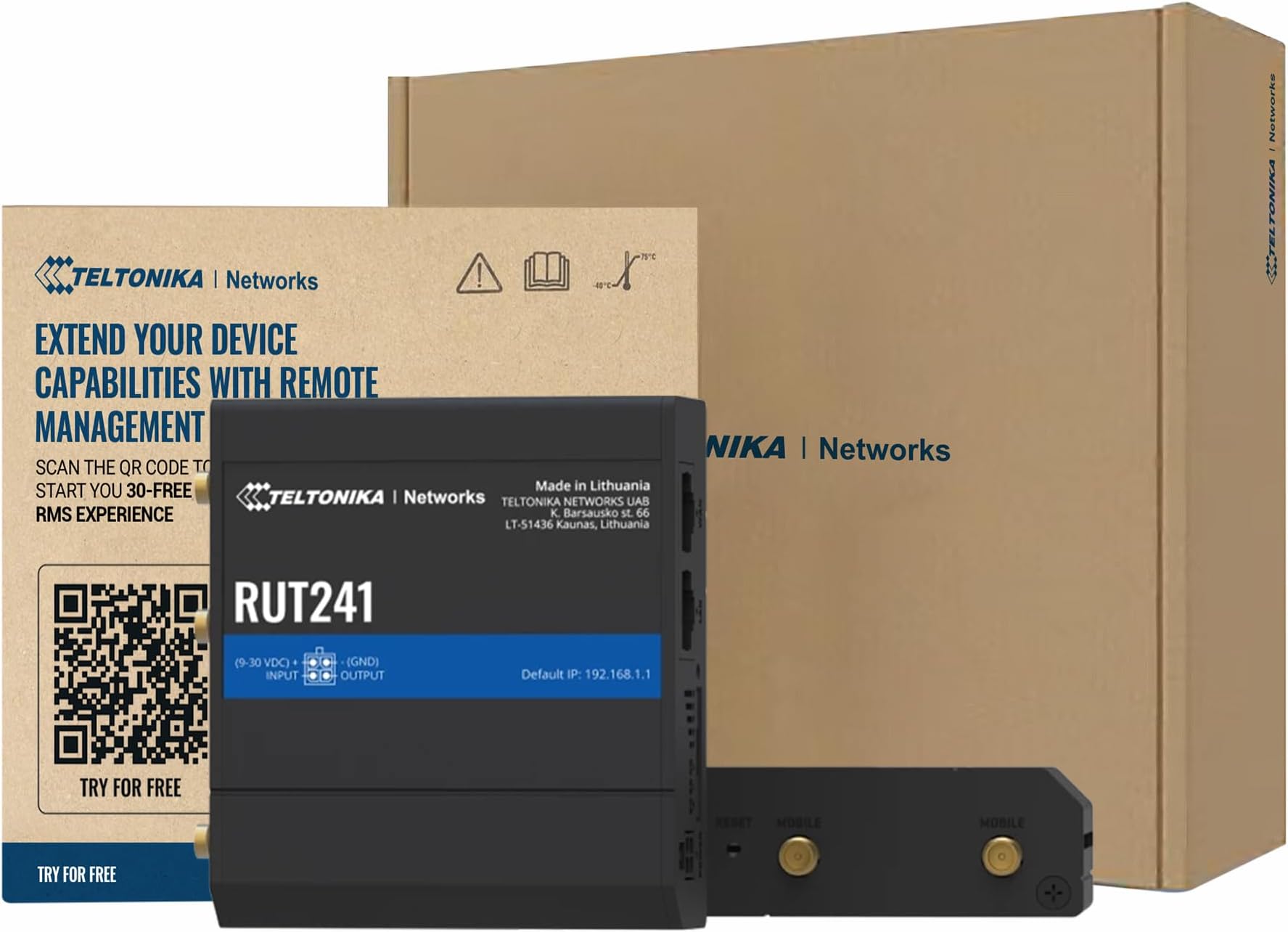 Amazon.com: Teltonika RUT241 Industrial Cellular WiFi Sim Router - 4G ...