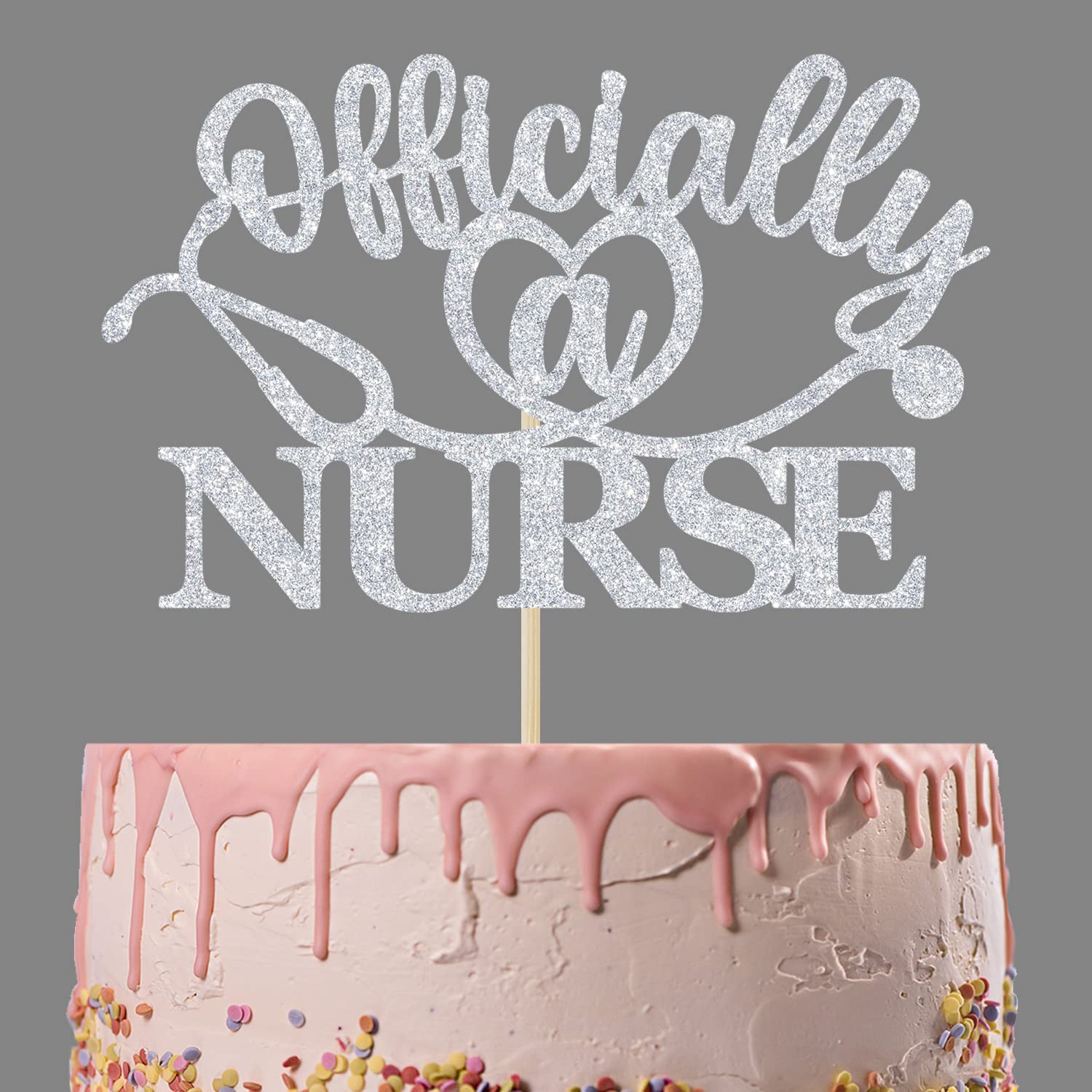 Buy Officially a Nurse Cake Topper - 2021 Nurse Graduation Cake Decor ...